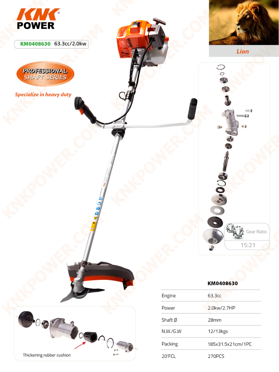 CG63&KM0408630 BRUSH CUTTER FOR KASEI AND KNK ORIGINAL MACHINES
